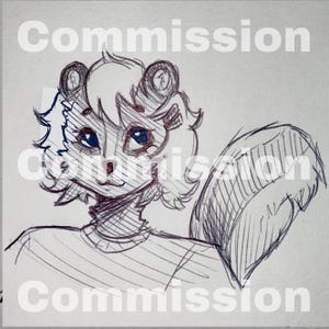 One Dollar Furry Sketch Headshot Commissions! - Etsy