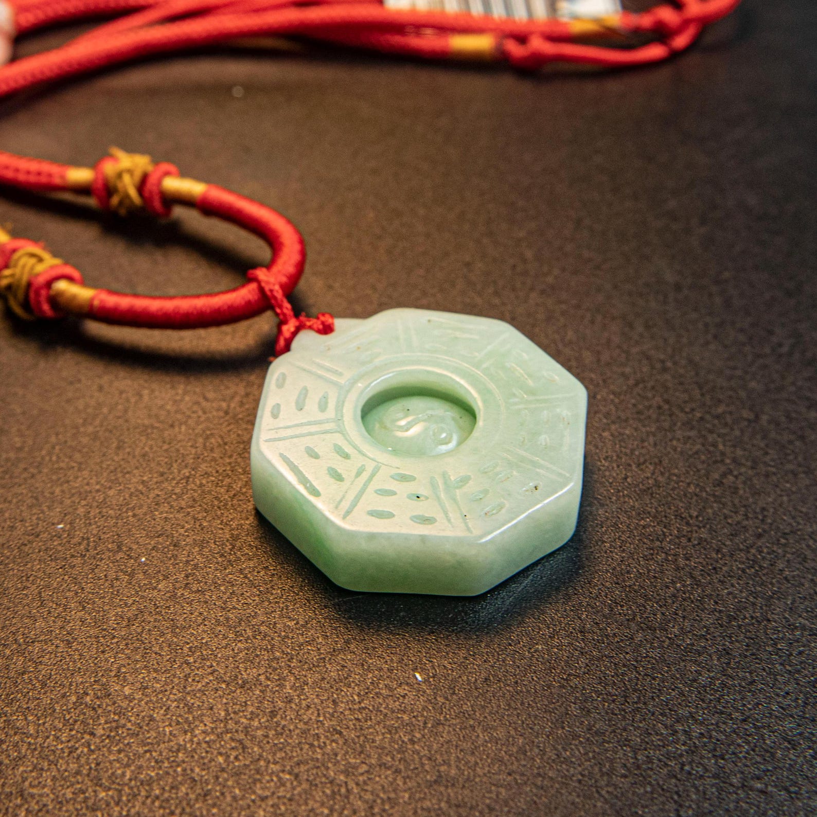 30.45 Mm, Genuine Burmese Jade Pendant, Yin Yang, Grade A, Light Green ...