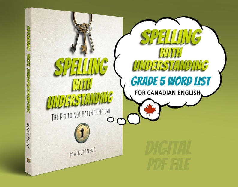 Grade 5 Spelling Lesson Plans - Canadian English - Spelling With ...