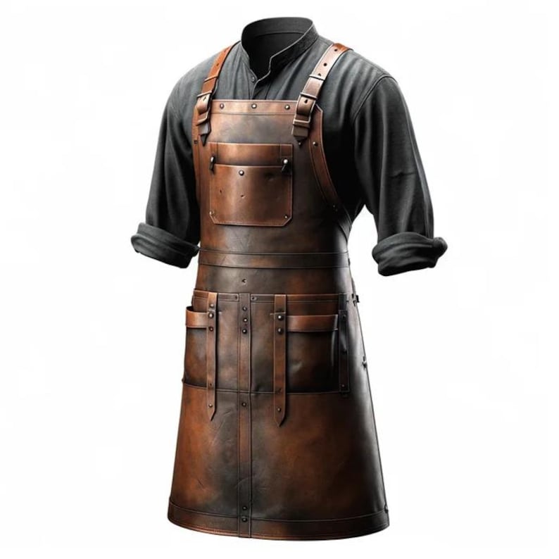Custom Engraved Leather Work Apron: Metalworking, Welding, Artisan Gear ...