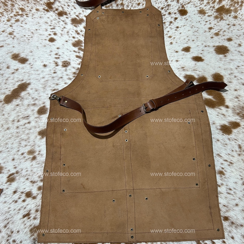 Custom Engraved Leather Work Apron: Metalworking, Welding, Artisan Gear ...