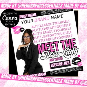 Editable Meet the CEO Flyer, Meet the Owner Template, Book Now Flyer ...