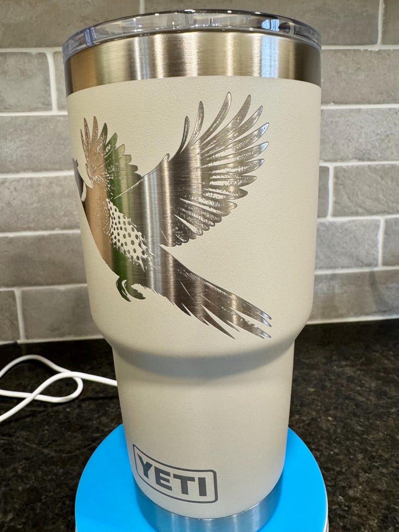 Custom Laser Engraved Tumbler | Pheasant With Optional Personalization ...