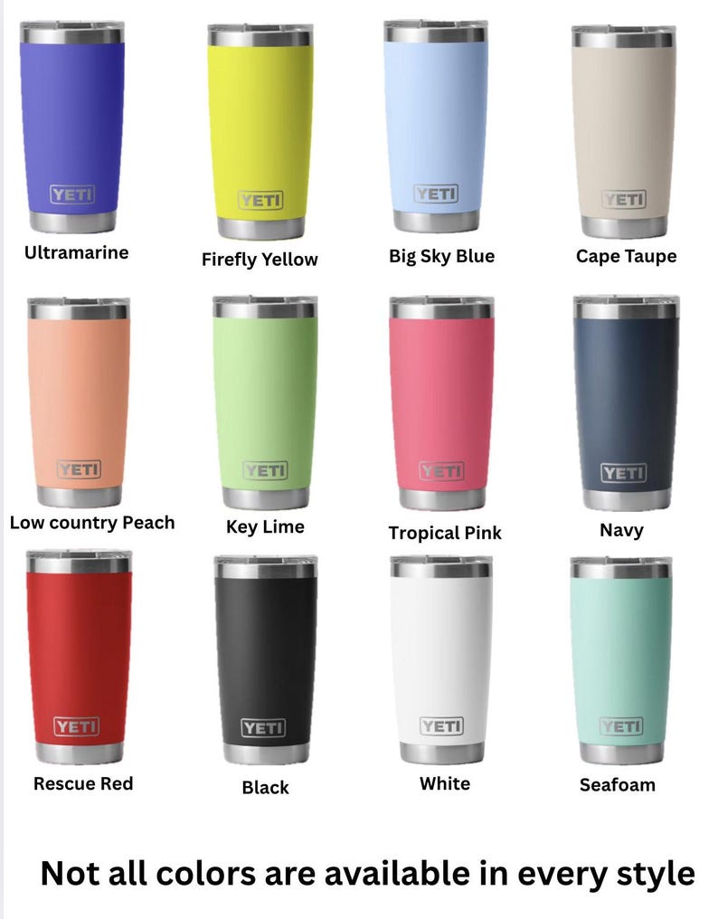 Custom Laser Engraved Yeti. Add Your Logo or Design With Optional ...