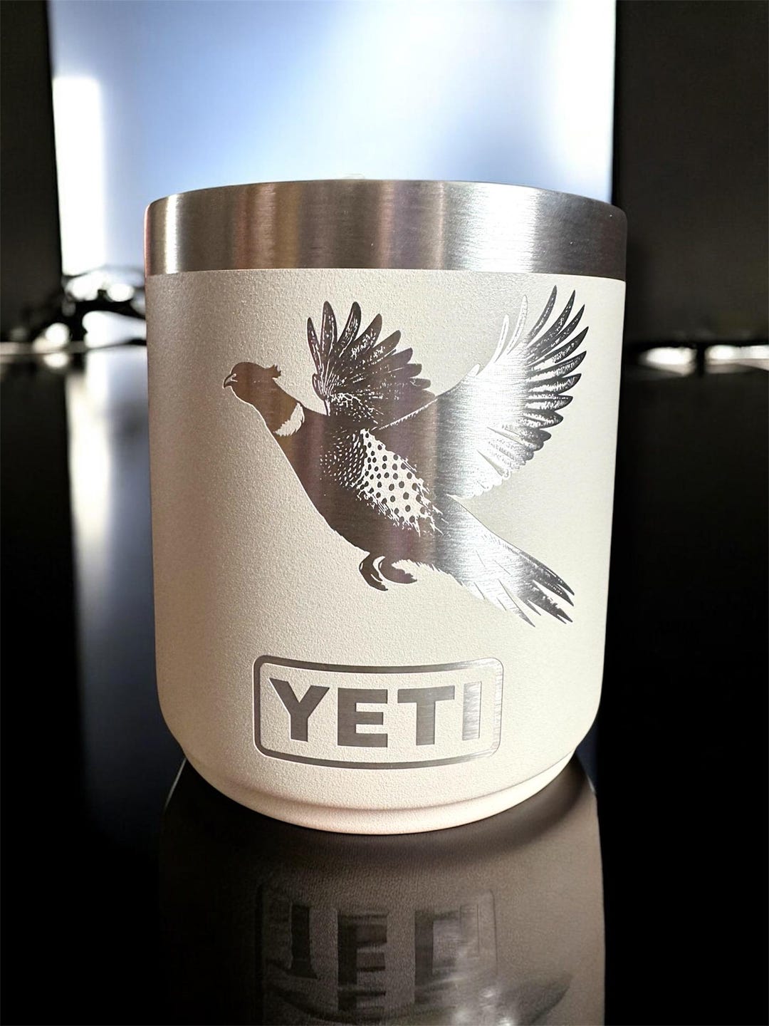 Custom Laser Engraved Tumbler | Pheasant With Optional Personalization ...
