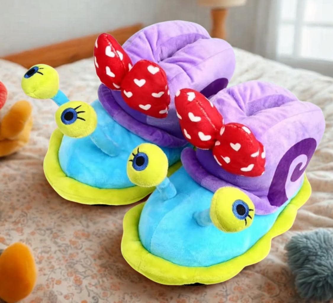 Custom Handmade Gary the Snail Slippers - Spongebob Inspired Plush ...