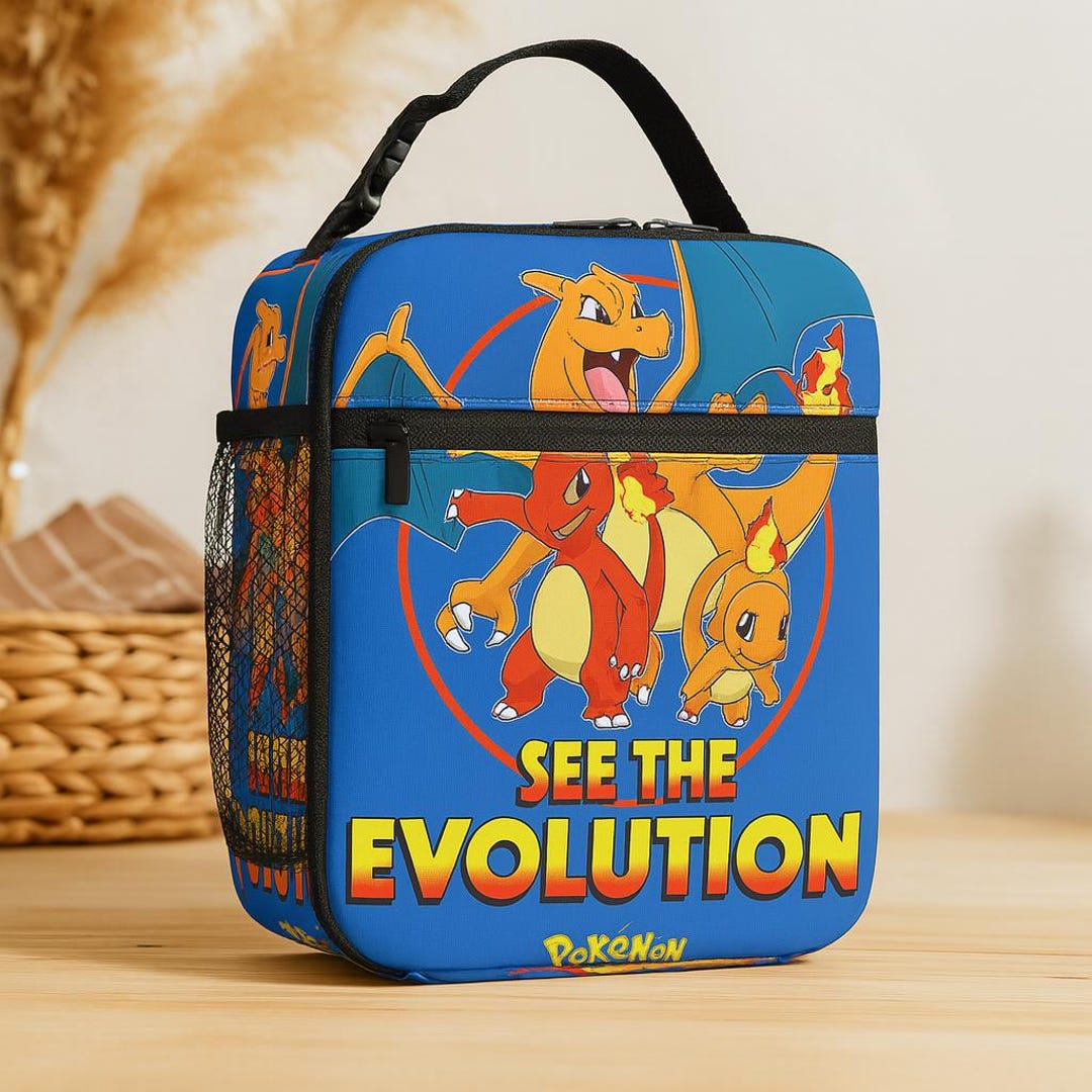 Sac Lunch Pokémon Charmander Évolutions Boîte à Lunch Isotherme Enfant ...
