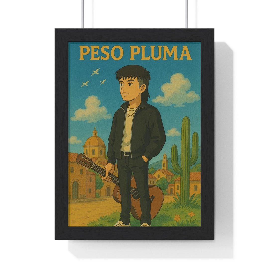 Rustic Music Lover's Poster | Peso Pluma Art Mexicain, Vintage Wall ...