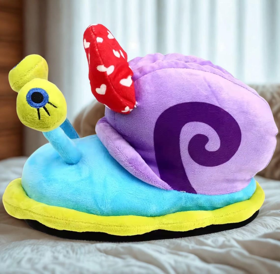 Custom Handmade Gary the Snail Slippers - Spongebob Inspired Plush ...