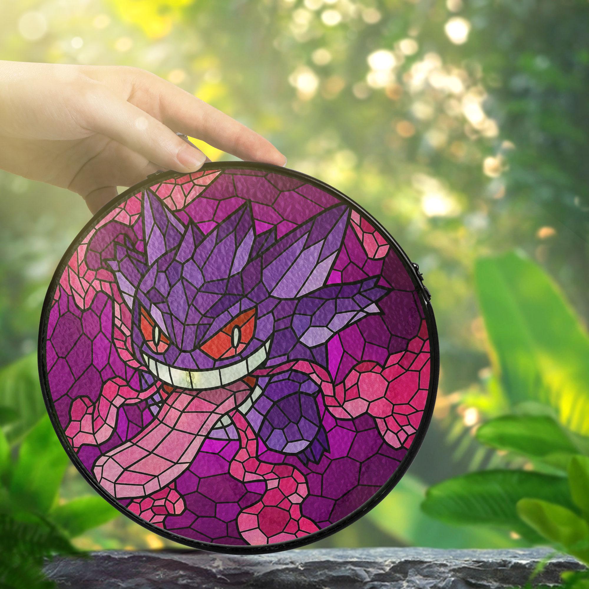 Ghost Type Gengar Stained Glass Suncatcher Spooky Ghost Gengar Window ...