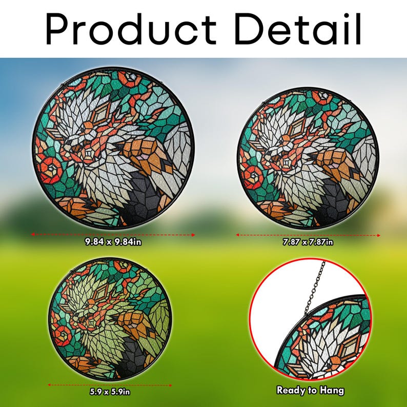 Charizard Stained Glass Suncatcher Geometric Charizard Window Hanging ...