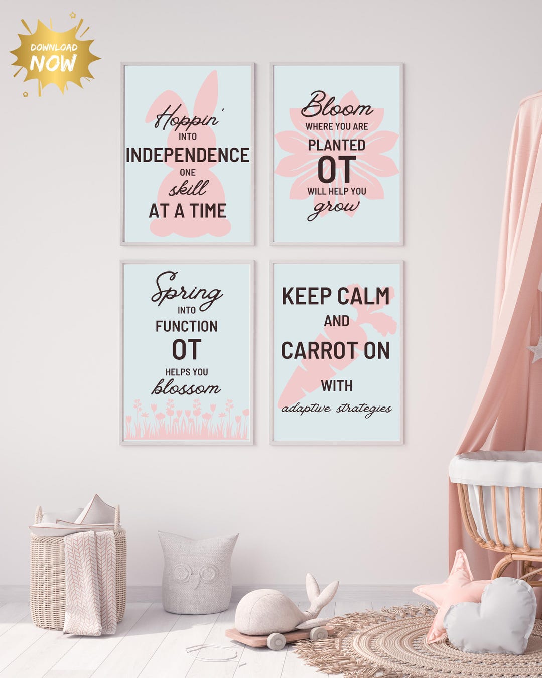 Occupational Therapy Poster Bundle, Set of 5, OT Therapy Bundle ...