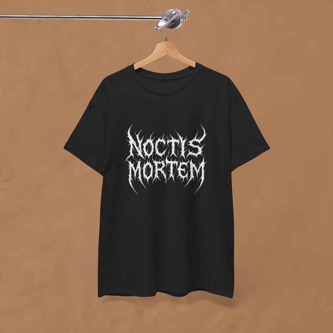 Gothic Metal Band T Shirt · Vintage Black Graphic Tee · Noctis Mortem ...