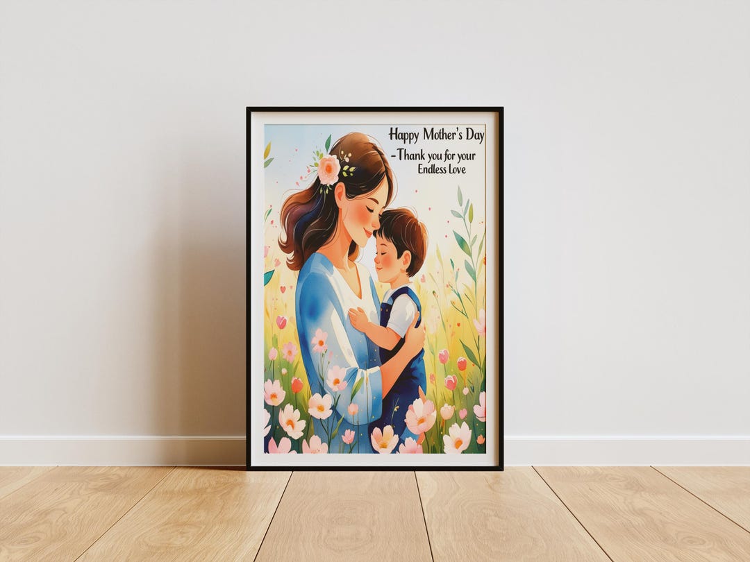 Mother's Day Poster Gift, Emotional Poster for Mom or Grandma, Thank ...