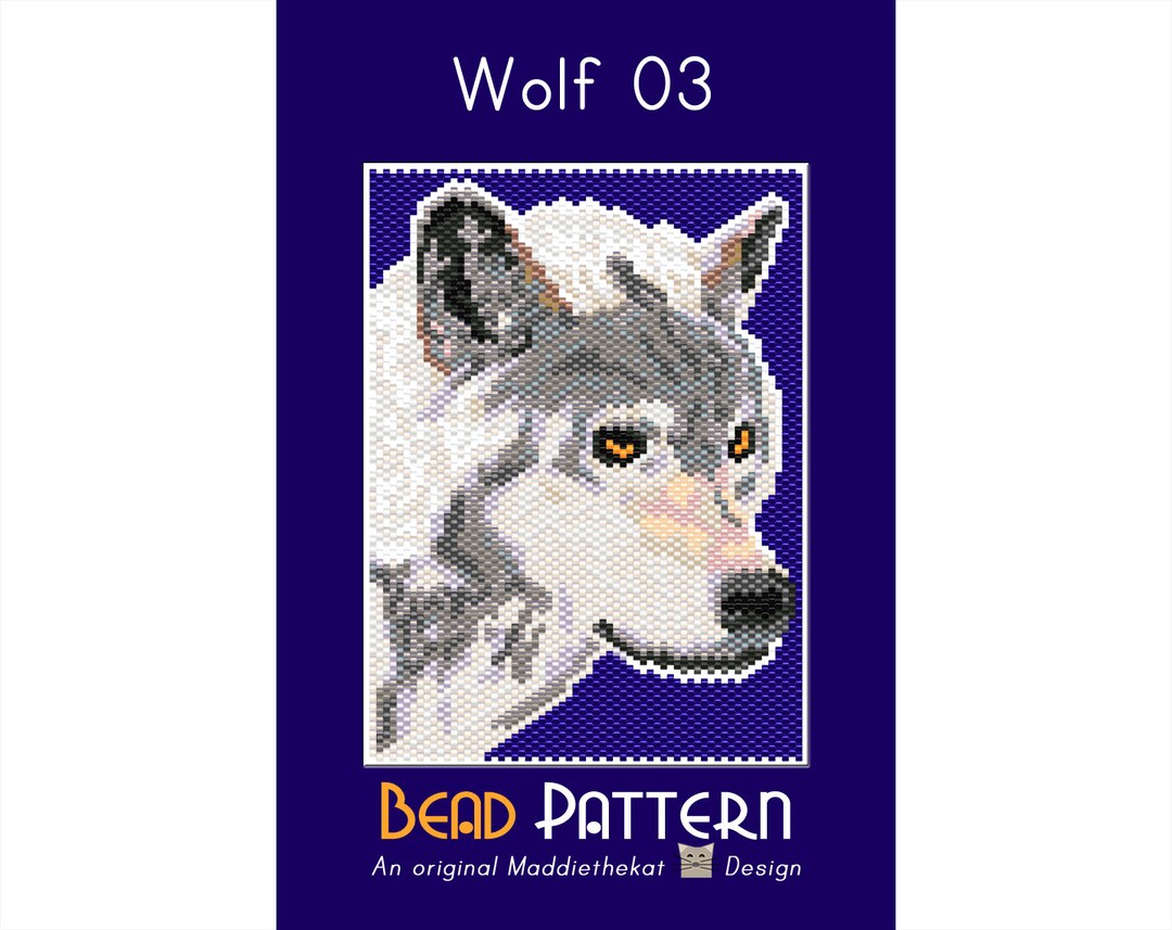 Lobo 03 Patrón de cuentas de panel pequeño PDF / Puntada de peyote ...