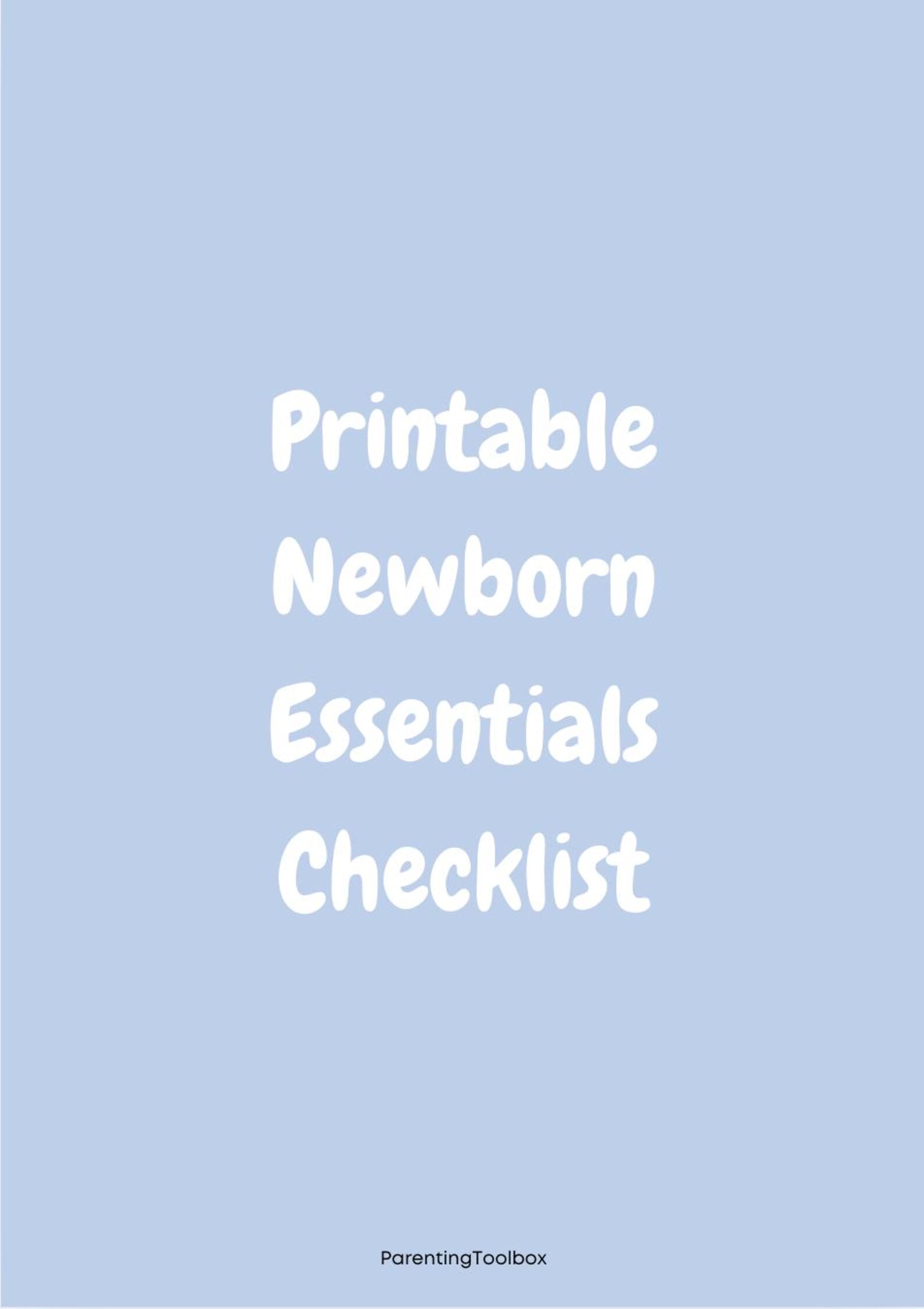 Printable Newborn Essentials Checklist - Etsy