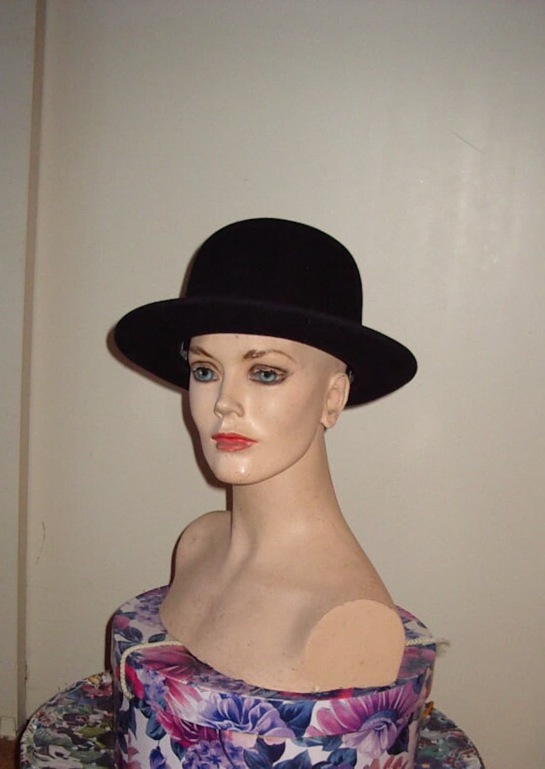 Ladies Fedora Black Felt Black Band NEW Item 868 Hats - Etsy