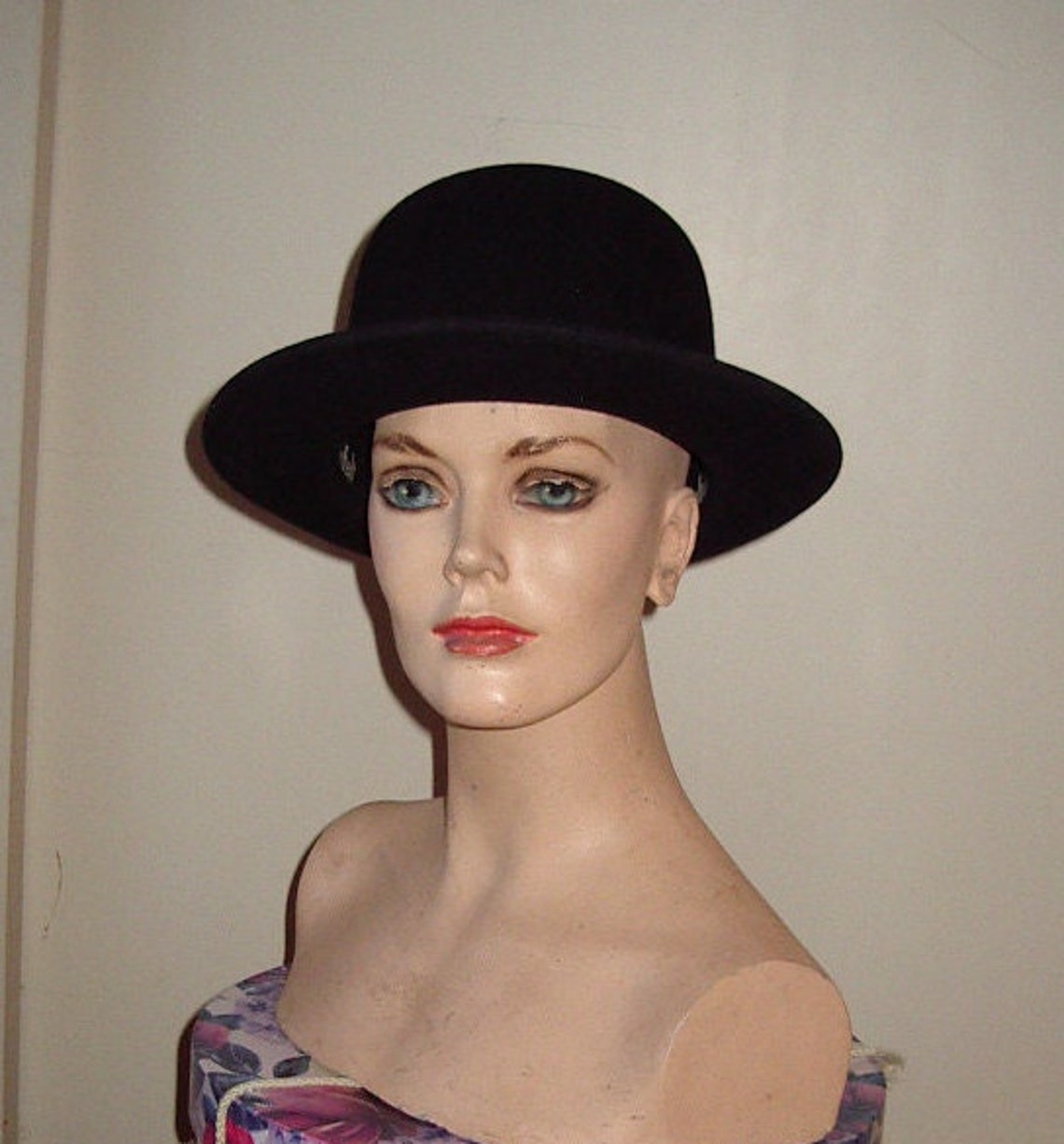 Ladies Fedora Black Felt Black Band NEW Item 868 Hats - Etsy