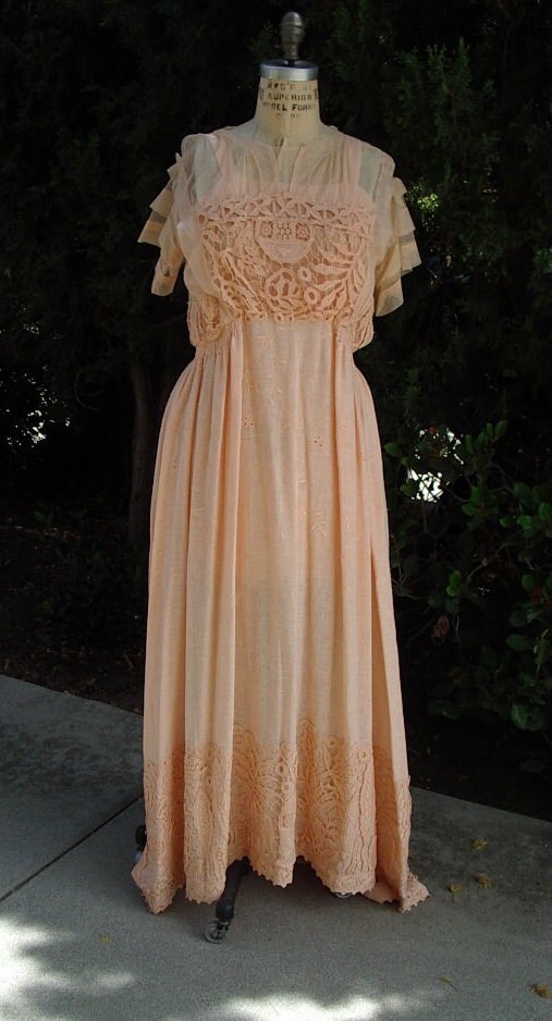 Edwardian Tea Gown Ladies Afternoon at Home Restored From Original ...