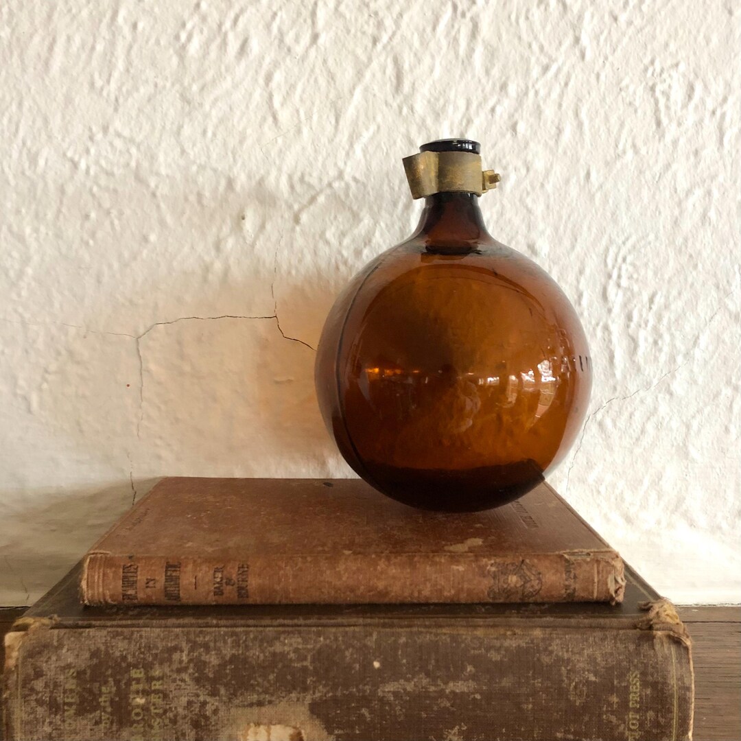 Vintage 1930's Eisler's Patent Amber Glass Cistern Float: Obscure ...