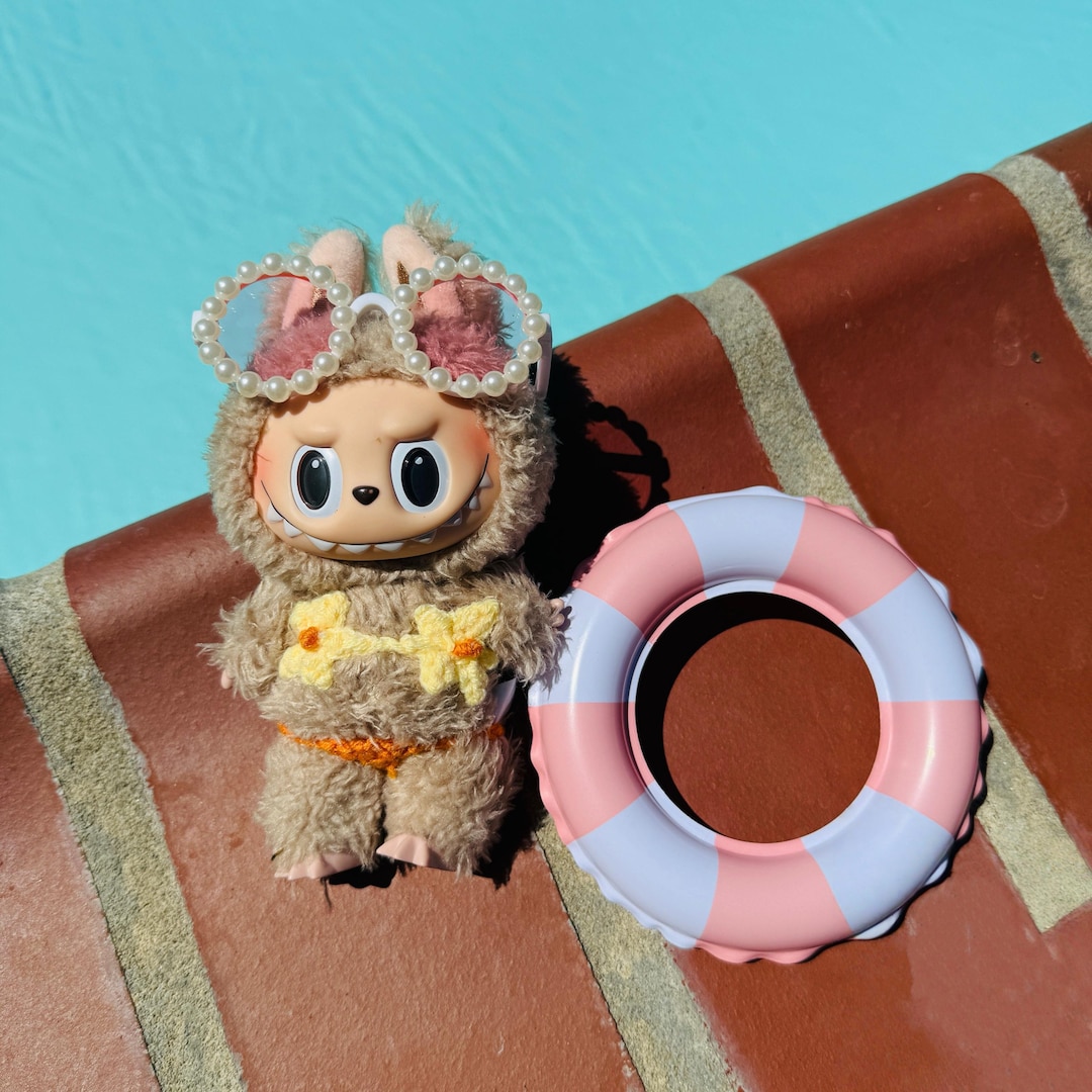 Labubu Crochet Bikini Clothes, Cute Labubu Sunglasses Accessories, Big ...