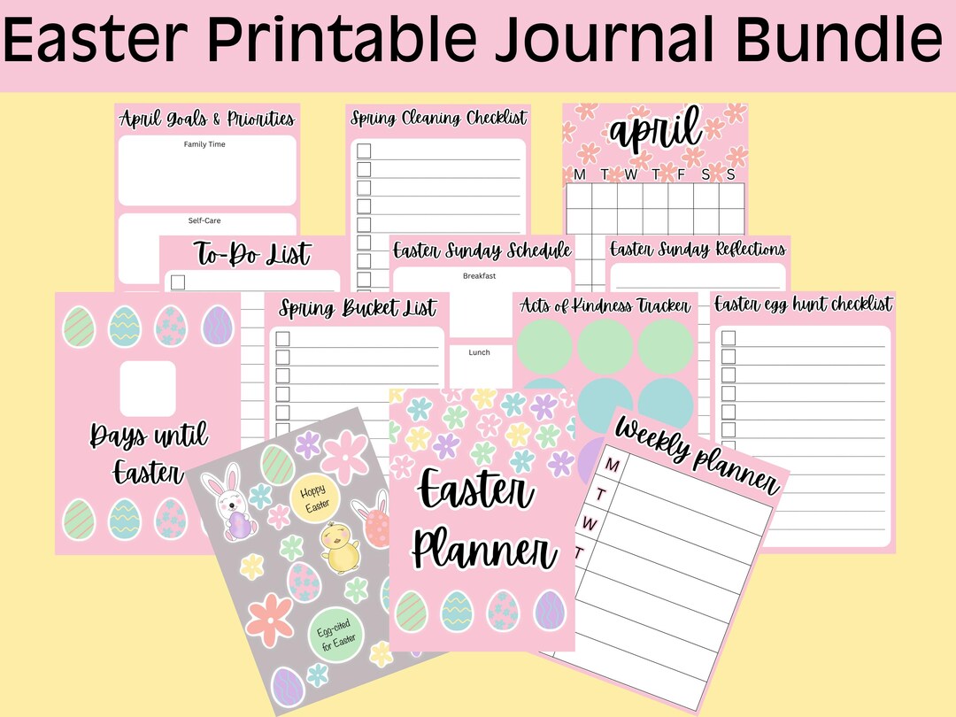 Easter Digital Planner | Spring Planner | Goodnotes Easter Journal ...