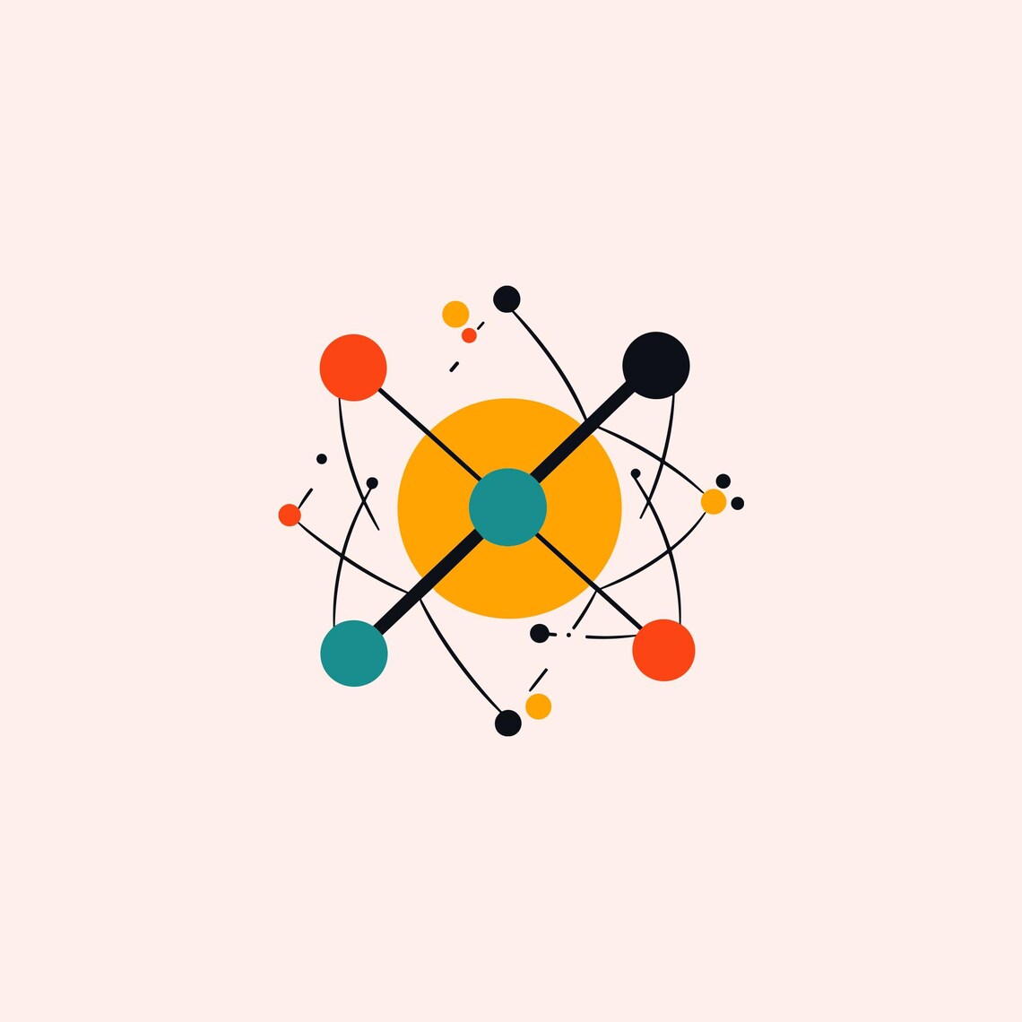 Science & Technology Network Logo Design, Geometric Vector Graphic ...
