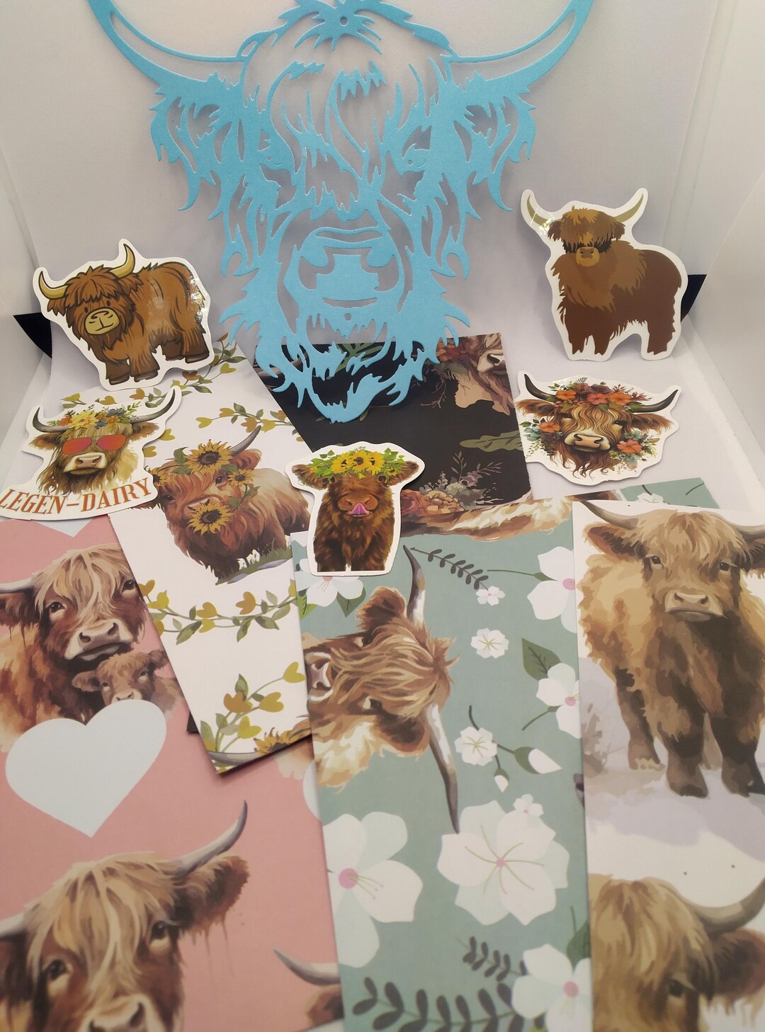 Cow, Highland Cow Craft Kit, Scrapbooking, Paper Crafts - Etsy