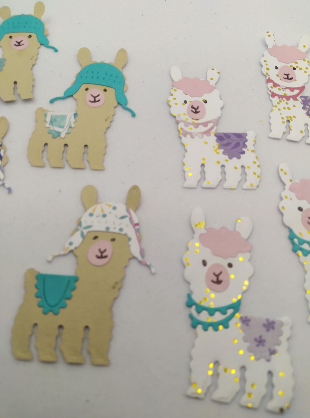 Llama, Alpaca Die Cuts (pack of 12), Cardmaking, Scrapbooking, Table ...
