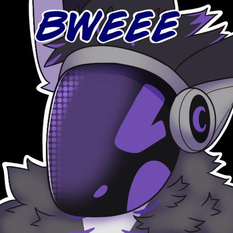 Digital Furry Protogen Kawaii Small Base Stickers / Emotes for Telegram ...