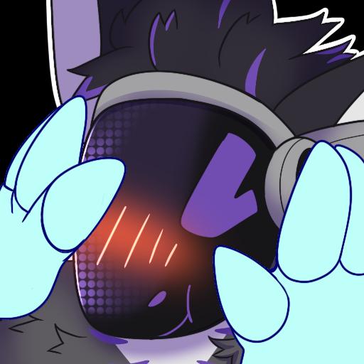 Digital Furry Protogen Kawaii Small Base Stickers / Emotes for Telegram ...