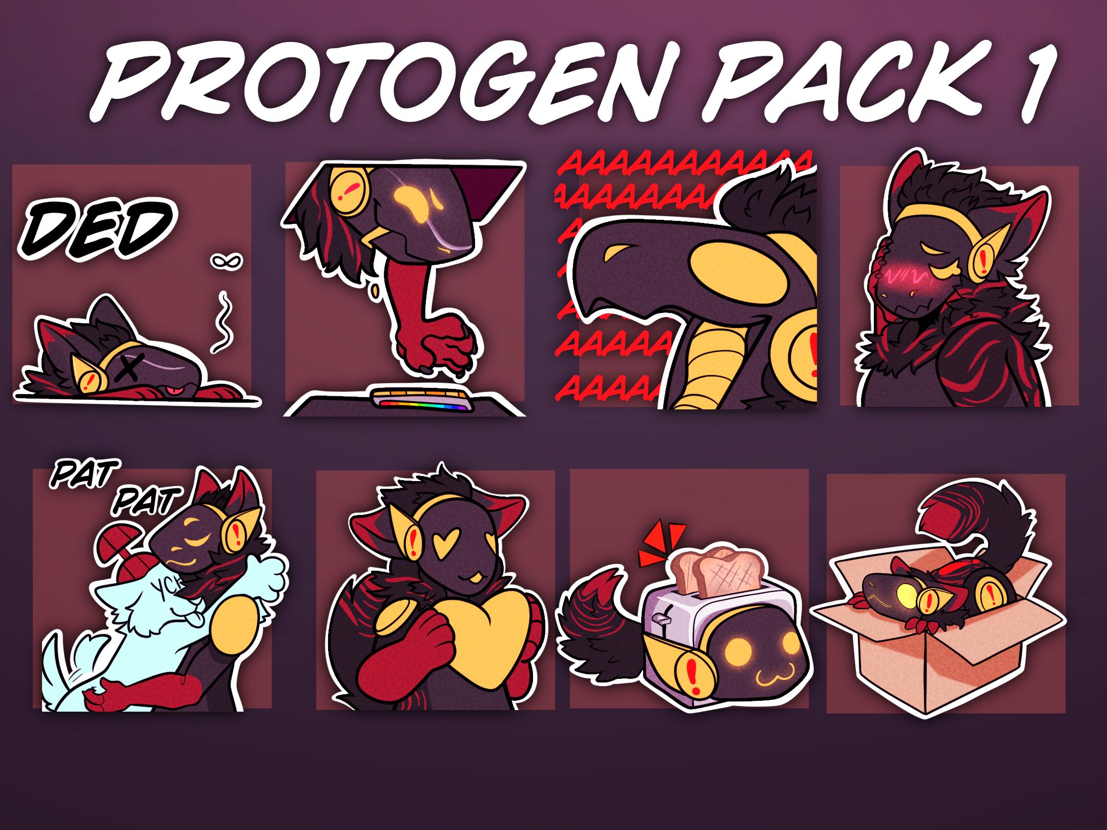 Digital Protogen Furry Sticker / Emote Base (pack 1) - Etsy