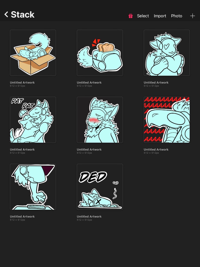 Digital Protogen Furry Sticker / Emote Base (pack 1) - Etsy