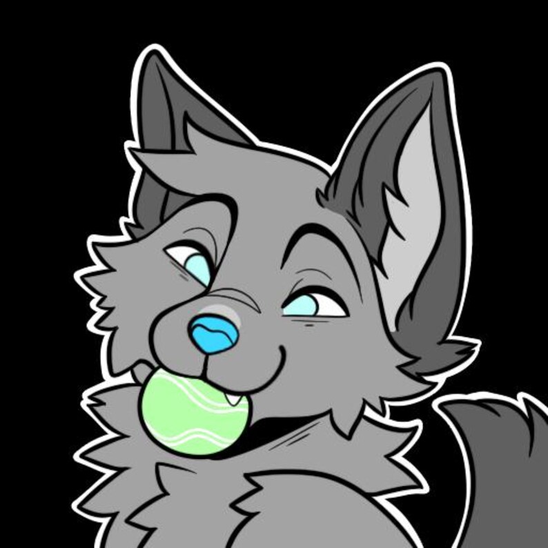 Digital Furry Canine Wolf Emotes / Sticker Bases Pack 8 - Etsy