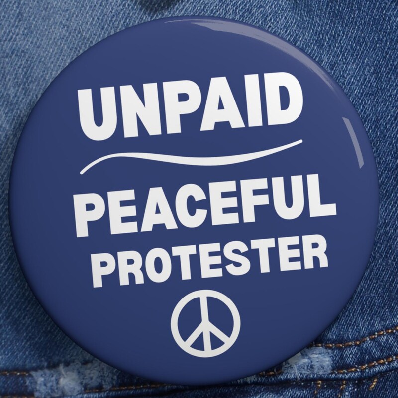Peaceful Protest Pins - Etsy