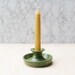 White Taper Candle Holder With Handle Ceramic Candlestick - Etsy