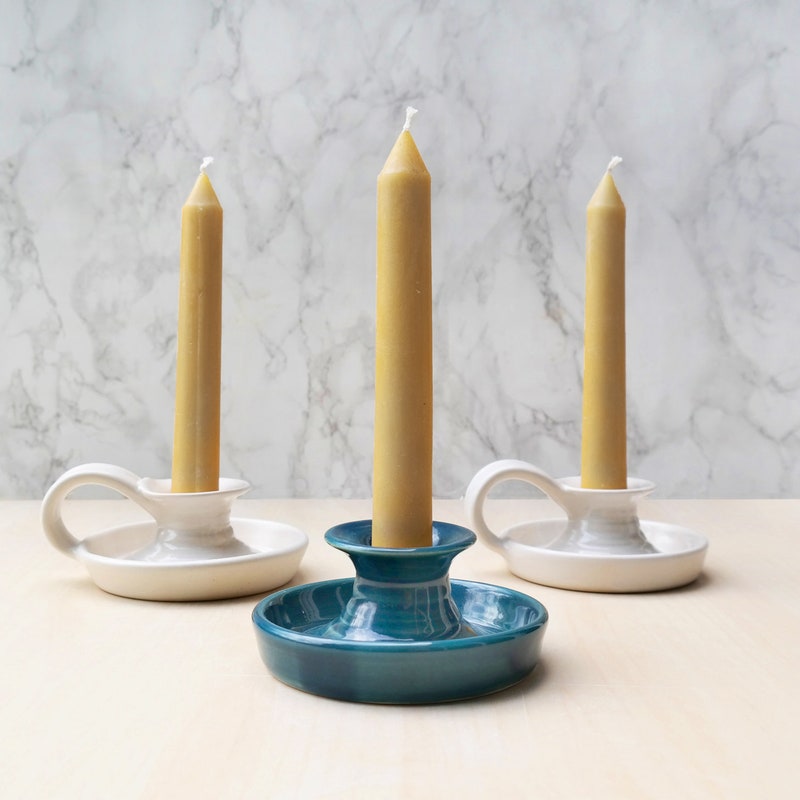 Ceramic Candlesticks - Etsy