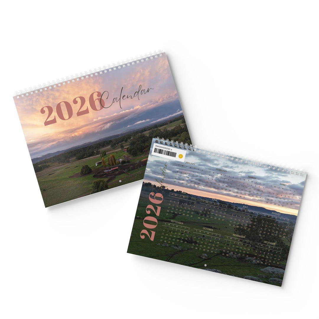 2026 Rural Sunset Standard Wall Calendar | Aerial Farm Landscape ...