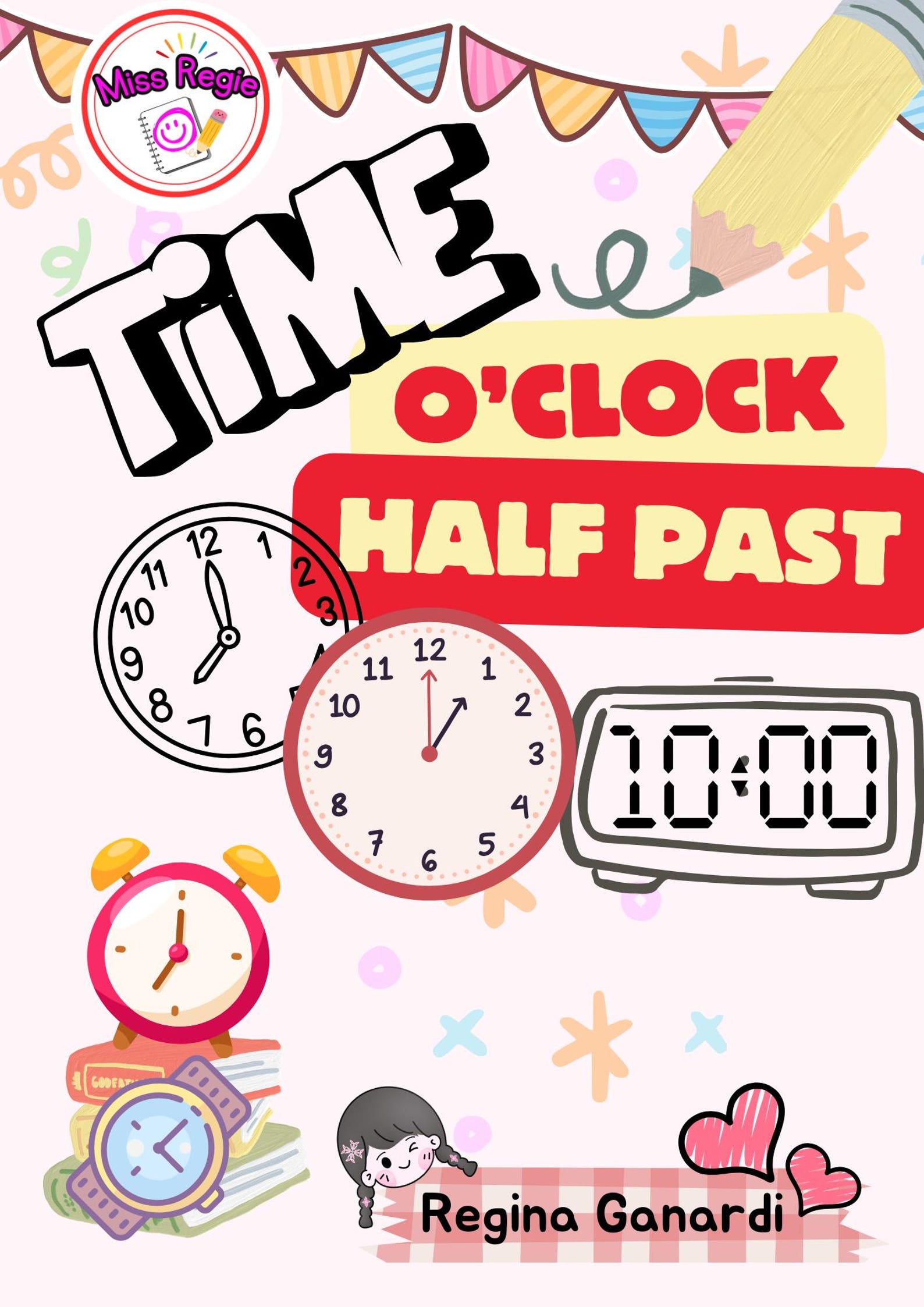 Telling Time Worksheets | O’clock & Half Past Practice - Etsy