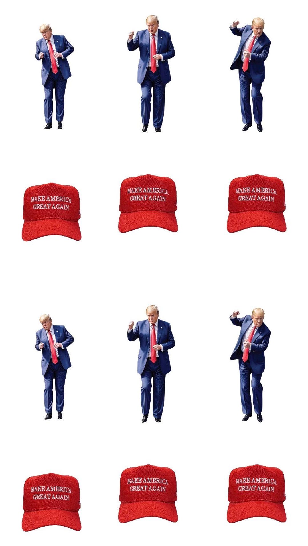 Trump Dancing Party Cupcake Toppers - Etsy