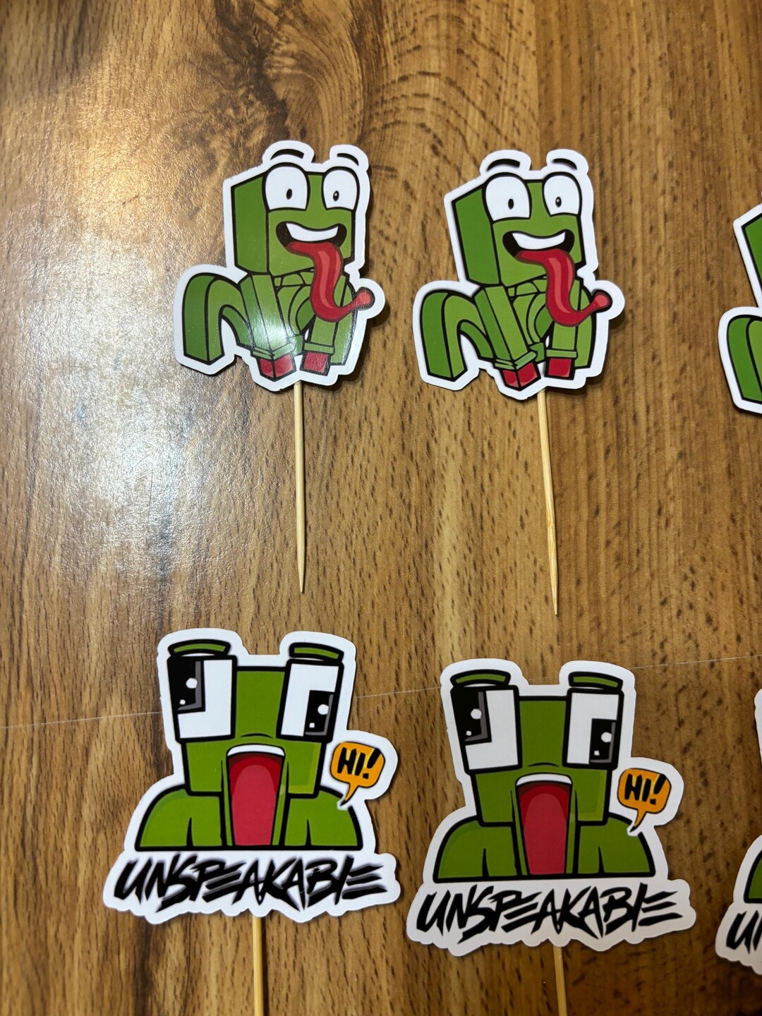 Green Frog Unspeakable Cupcake Toppers - Etsy