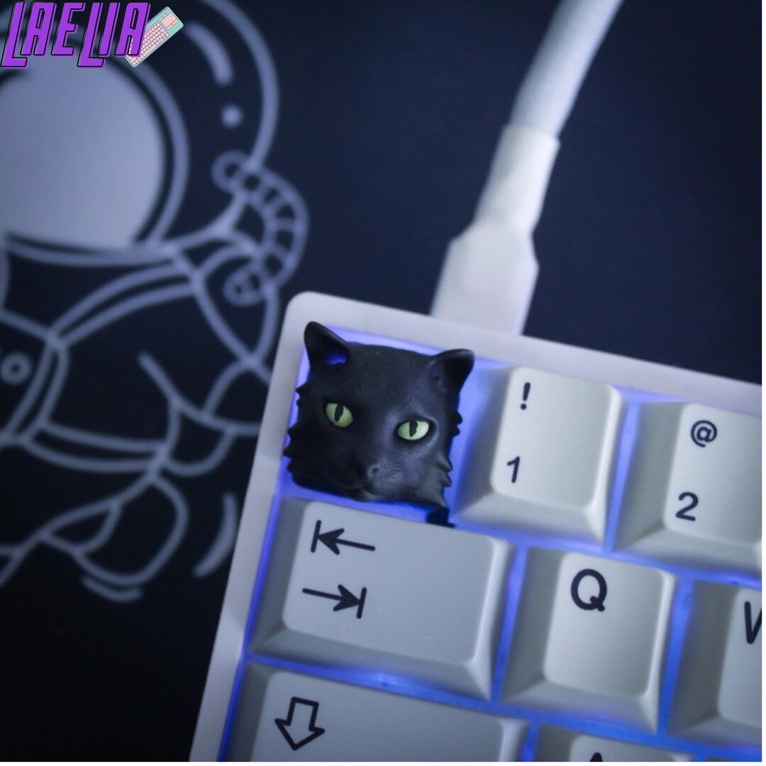 Feline-themed Keycap – Cat-inspired Keyboard Key, Cat Keycap, Gift for ...