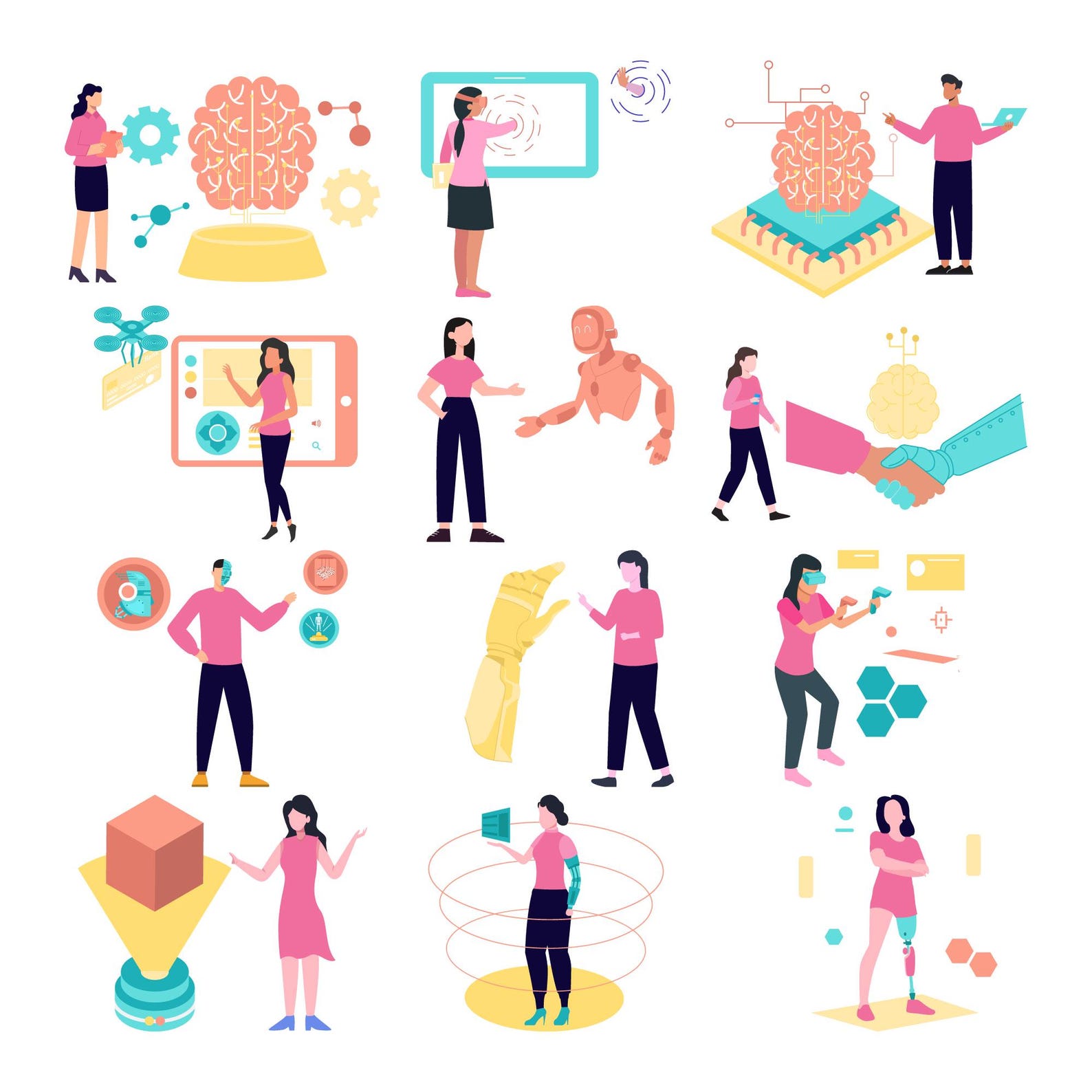 Futuristic Tech Illustration – Digital Design for Innovation and ...