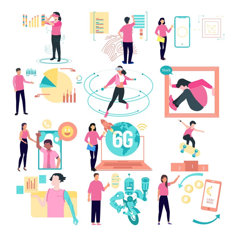 Futuristic Tech Illustration – Digital Design for Innovation and ...