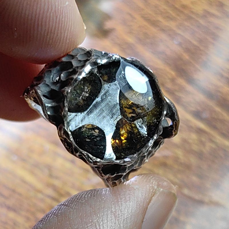 Meteorite 925 Rings - Etsy