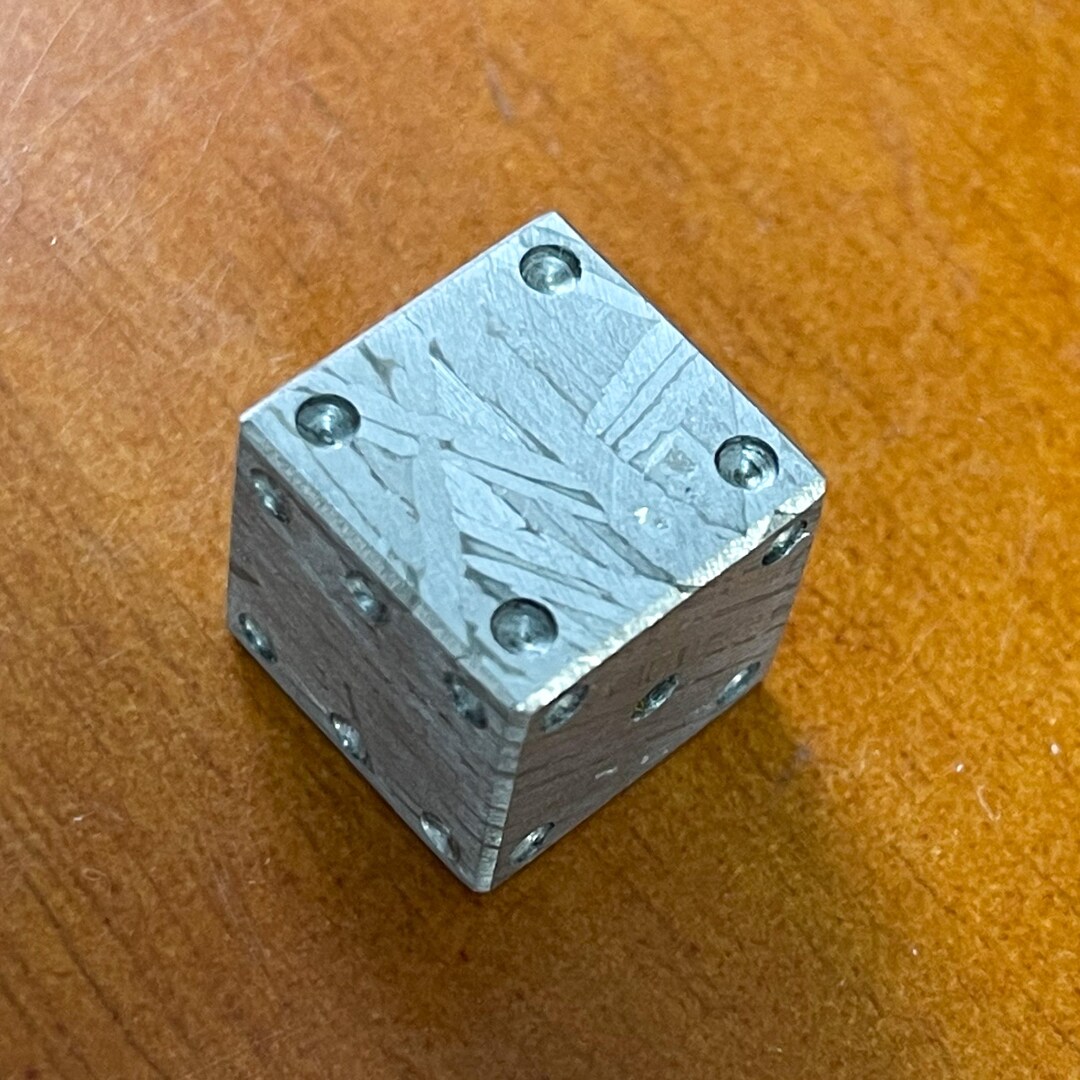 Meteorite Dice,natural Rarity Meteorite,hand-carved,etched and Polished ...