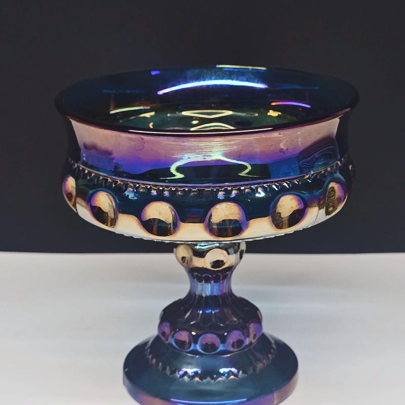 Carnival Glass Candy Dish - Etsy