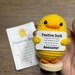Emotional Cute Duck Support Crochet - Positive Support Emotional ...