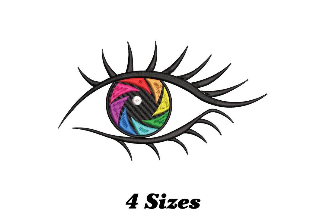 Camera Shutter in Eye Embroidery Design, Camera Shutter Machine ...