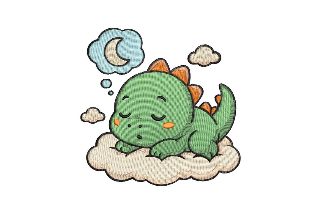 Dinosaur Embroidery Design, Dinosaur Machine Embroidery Design, 4 Sizes ...